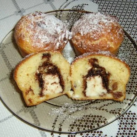 Túró Rudival töltött túrós muffin Recept képpel | Mindmegette.hu
