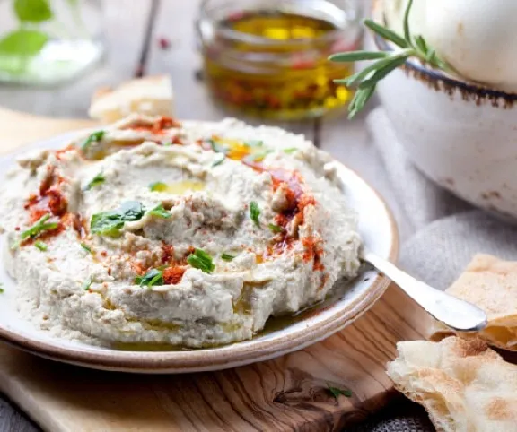 Joghurtos padlizsánkrém pitával Recept képpel | Mindmegette.hu